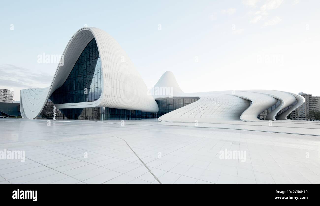 Heydar Aliyev Center. designed by Zaha Incredible architecture. Hadid. Center houses a ...
