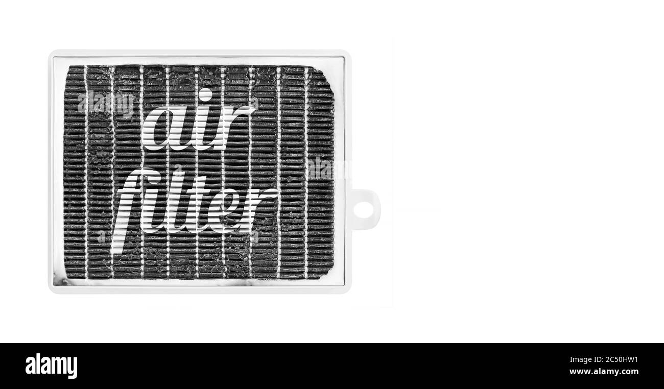 High efficiency air filter for HVAC system. new and used filter. Taking ...