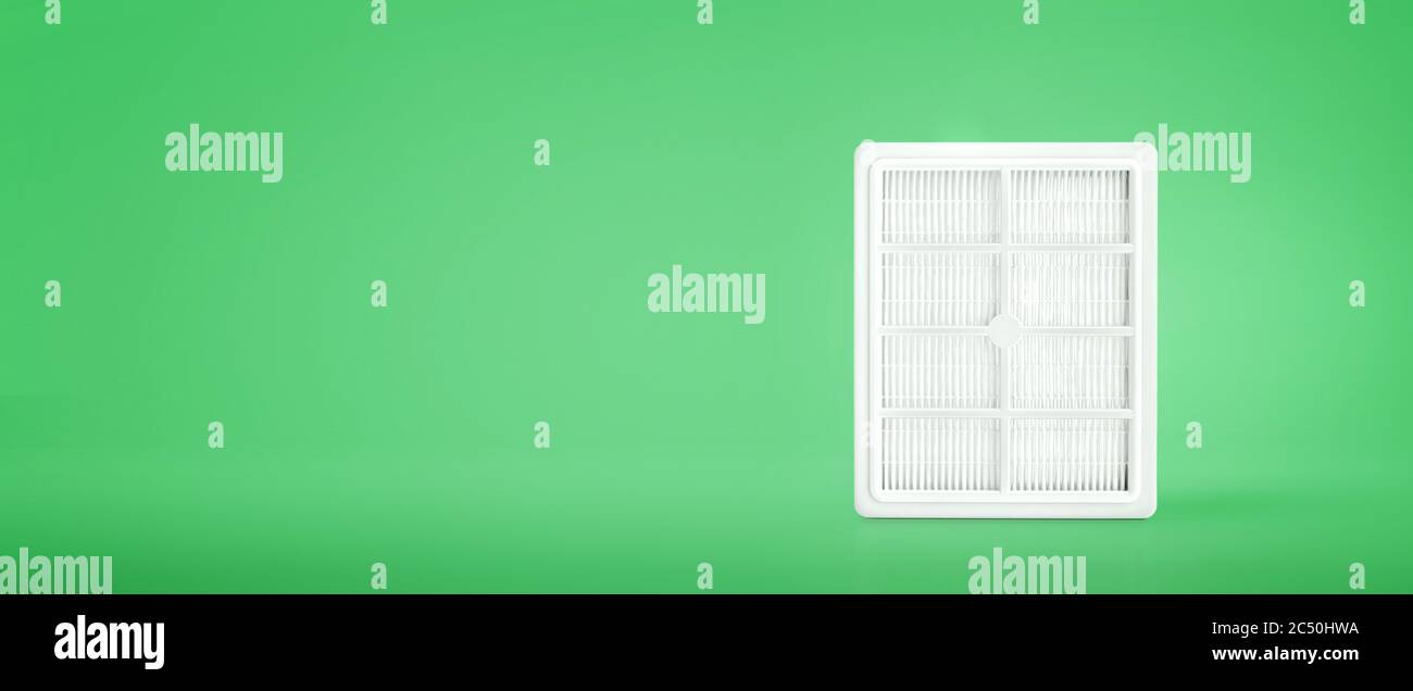 High efficiency air filter for HVAC system. new filter. Taking care of ...