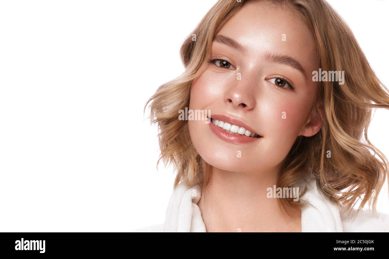 Beauty clean face hi-res stock photography and images - Alamy