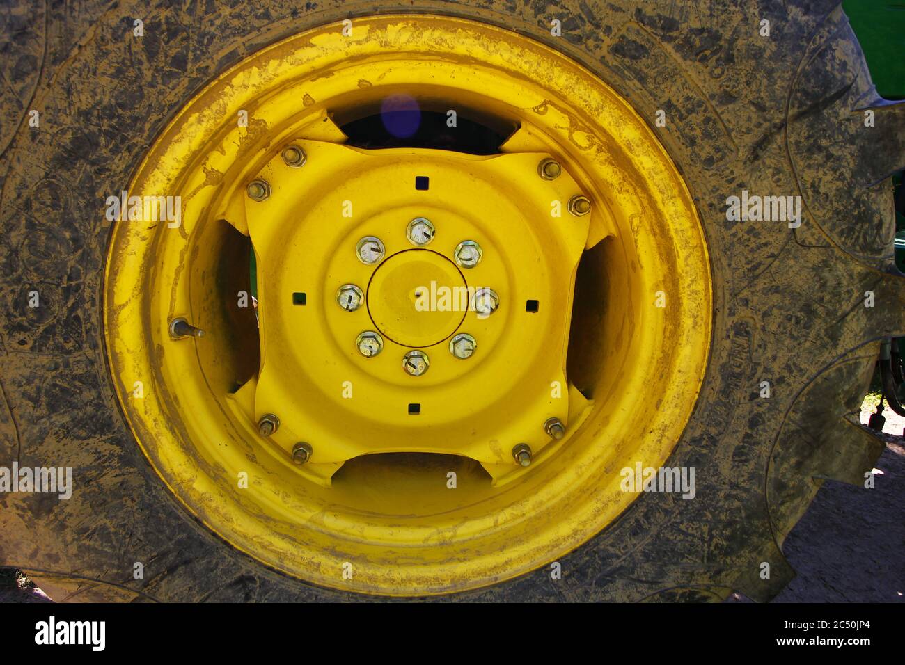 Large Tractor Wheel Stock Photo - Alamy