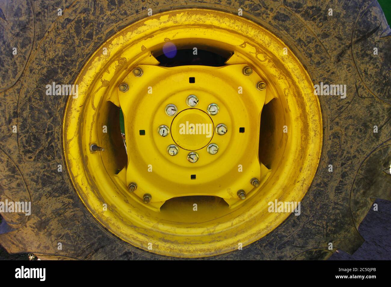 Large Tractor Wheel Stock Photo - Alamy