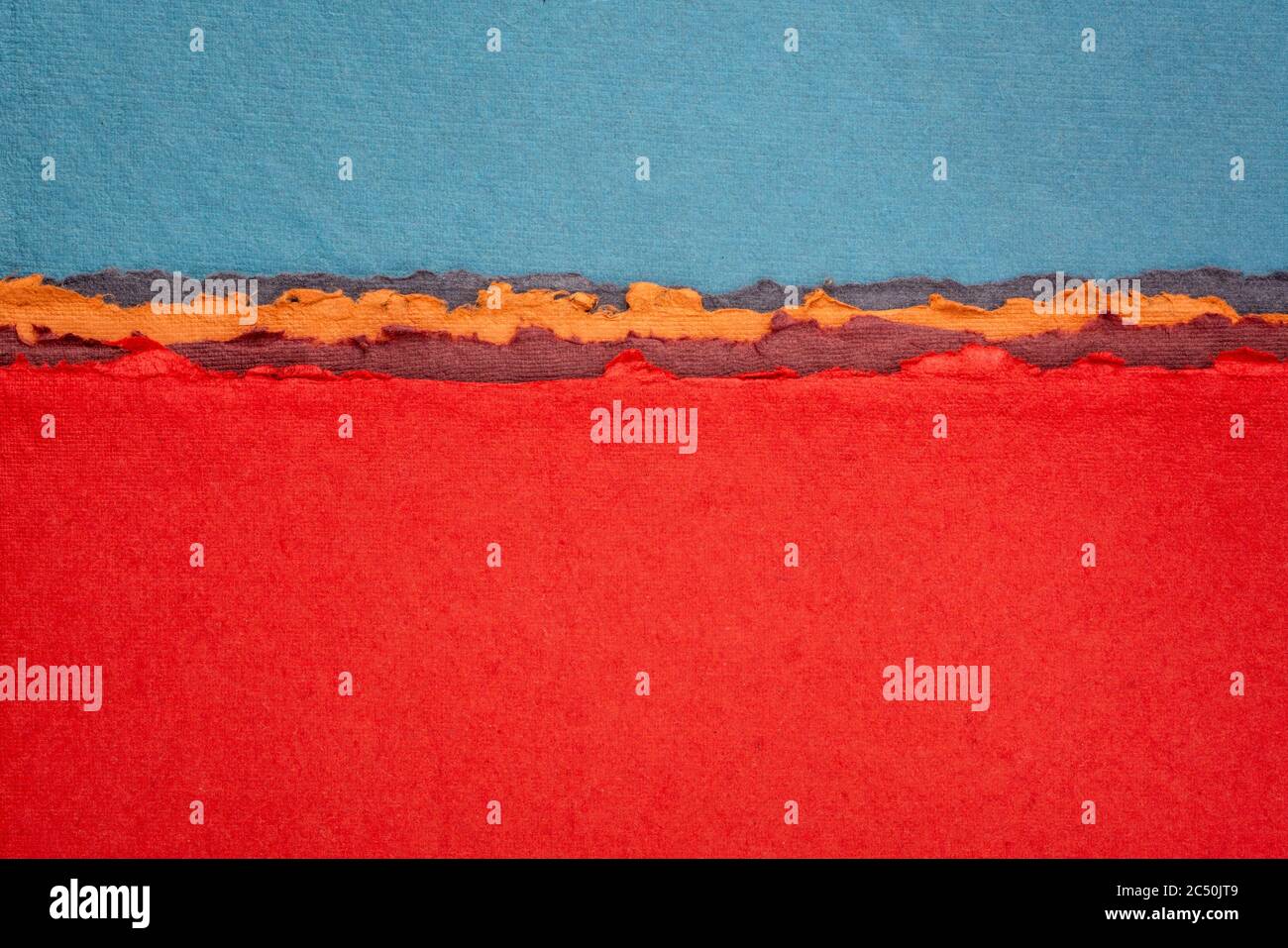 blue and red abstract landscape - a collection of colorful handmade ...