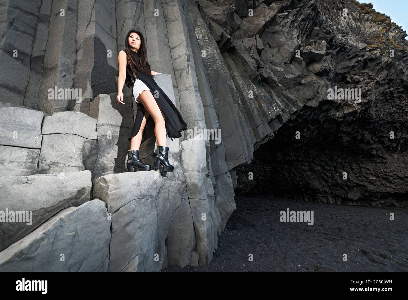 Beautiful woman posing on famous hi-res stock photography and images ...