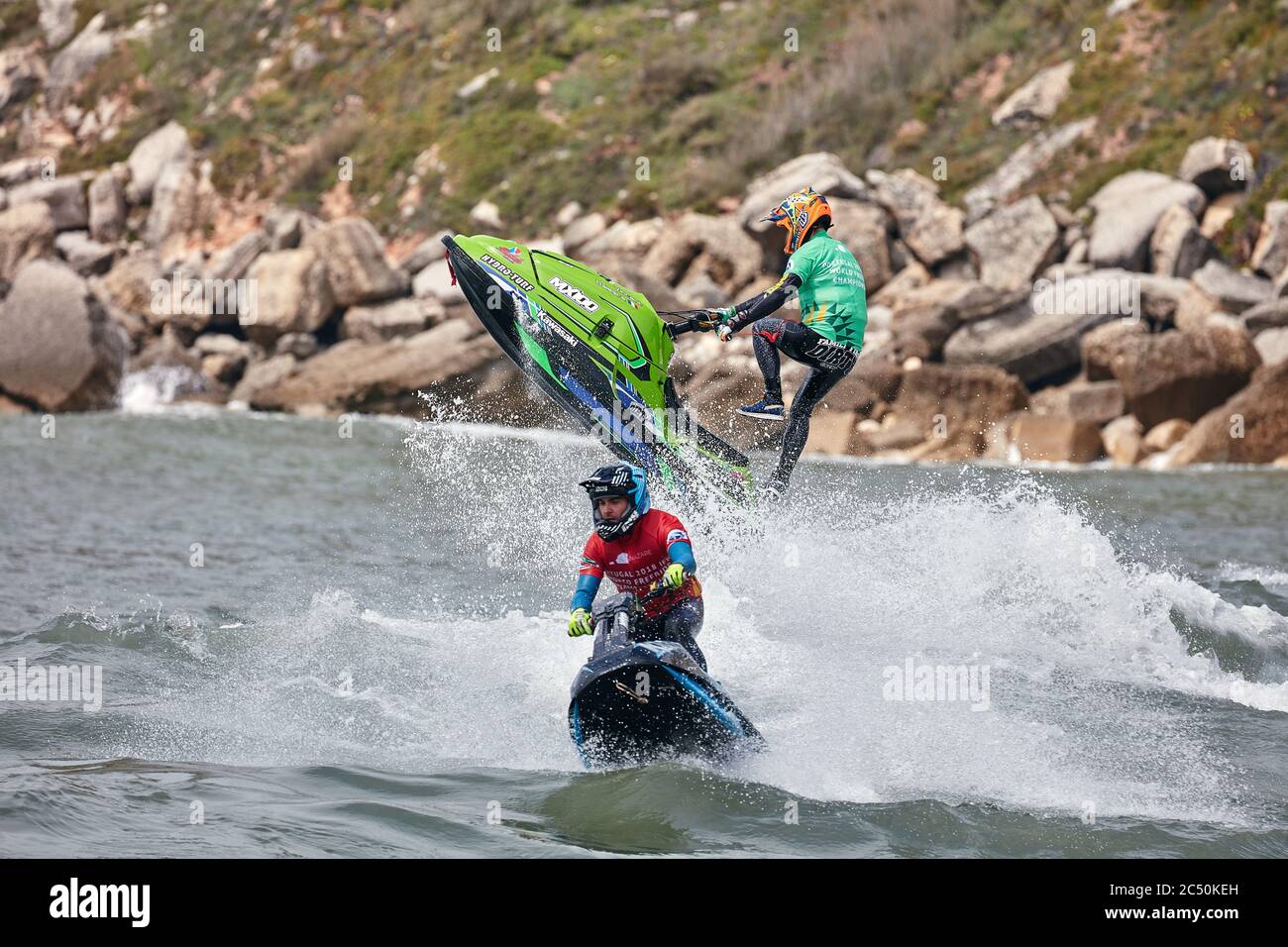 Professional jet ski riders compete at the IFWA World Tour Jet Ski ...