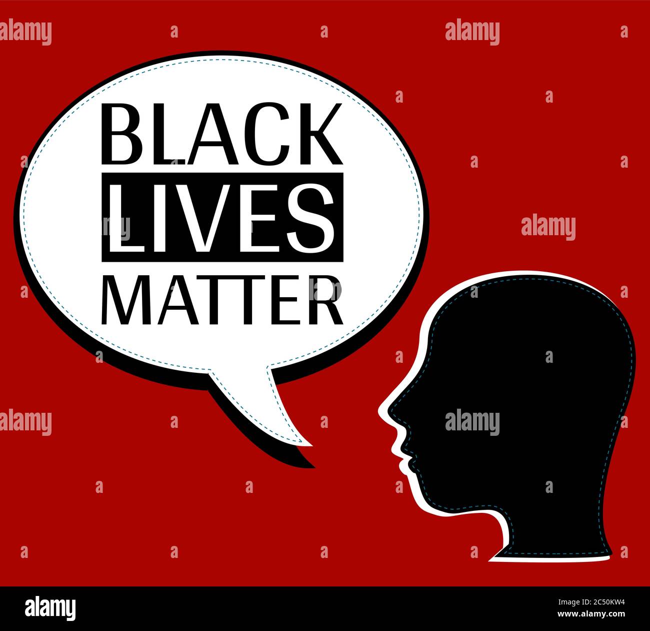 Black Lives Matter, I Can't Breathe. Protest Banner about Human Right ...