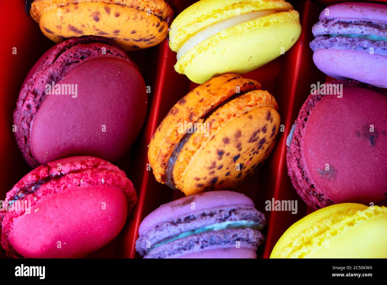 Fresh macaroon confection Stock Photo - Alamy