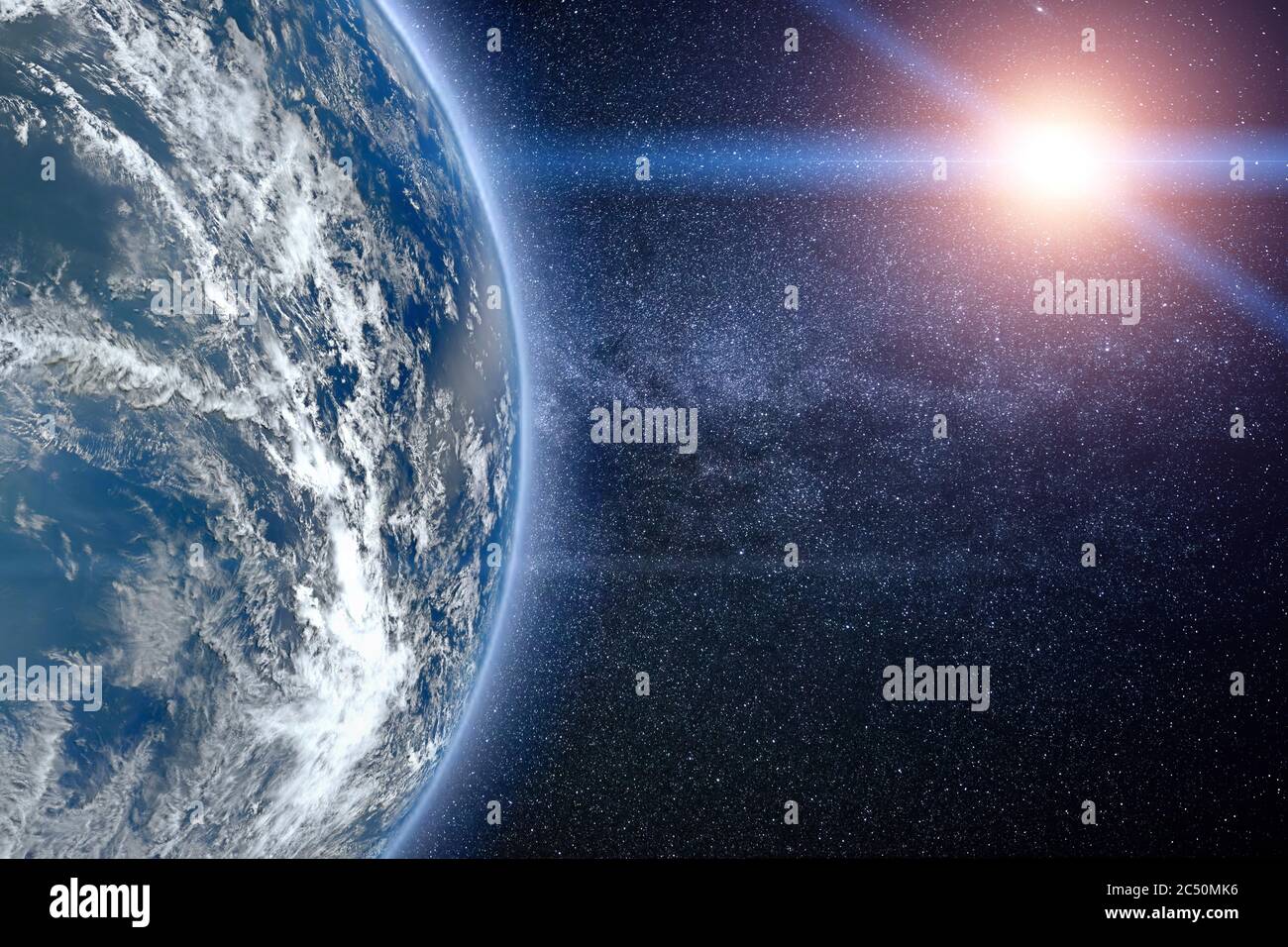 Planet Earth, view from space (Elements of this image furnished by NASA ...