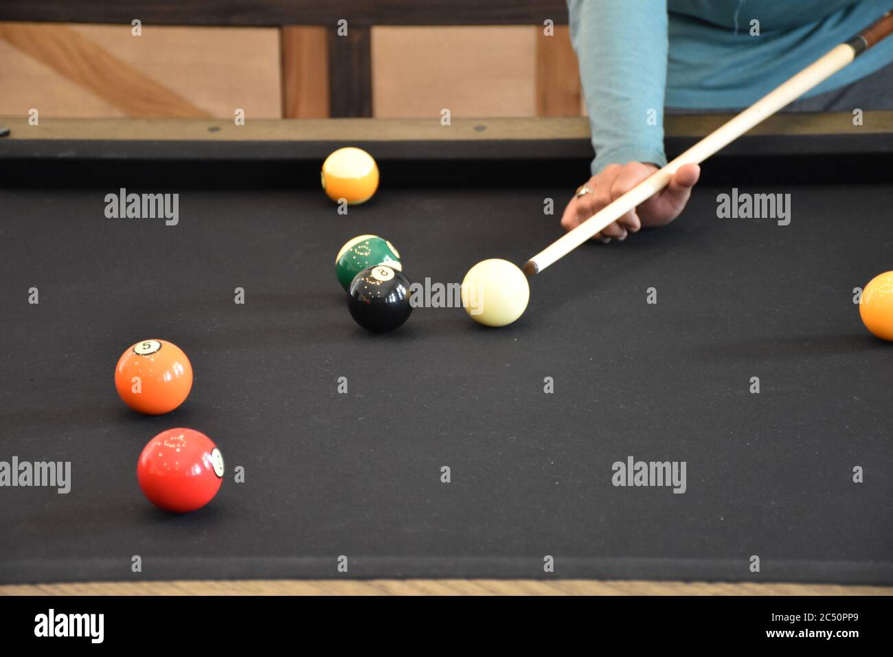Pool game shot hi-res stock photography and images - Alamy