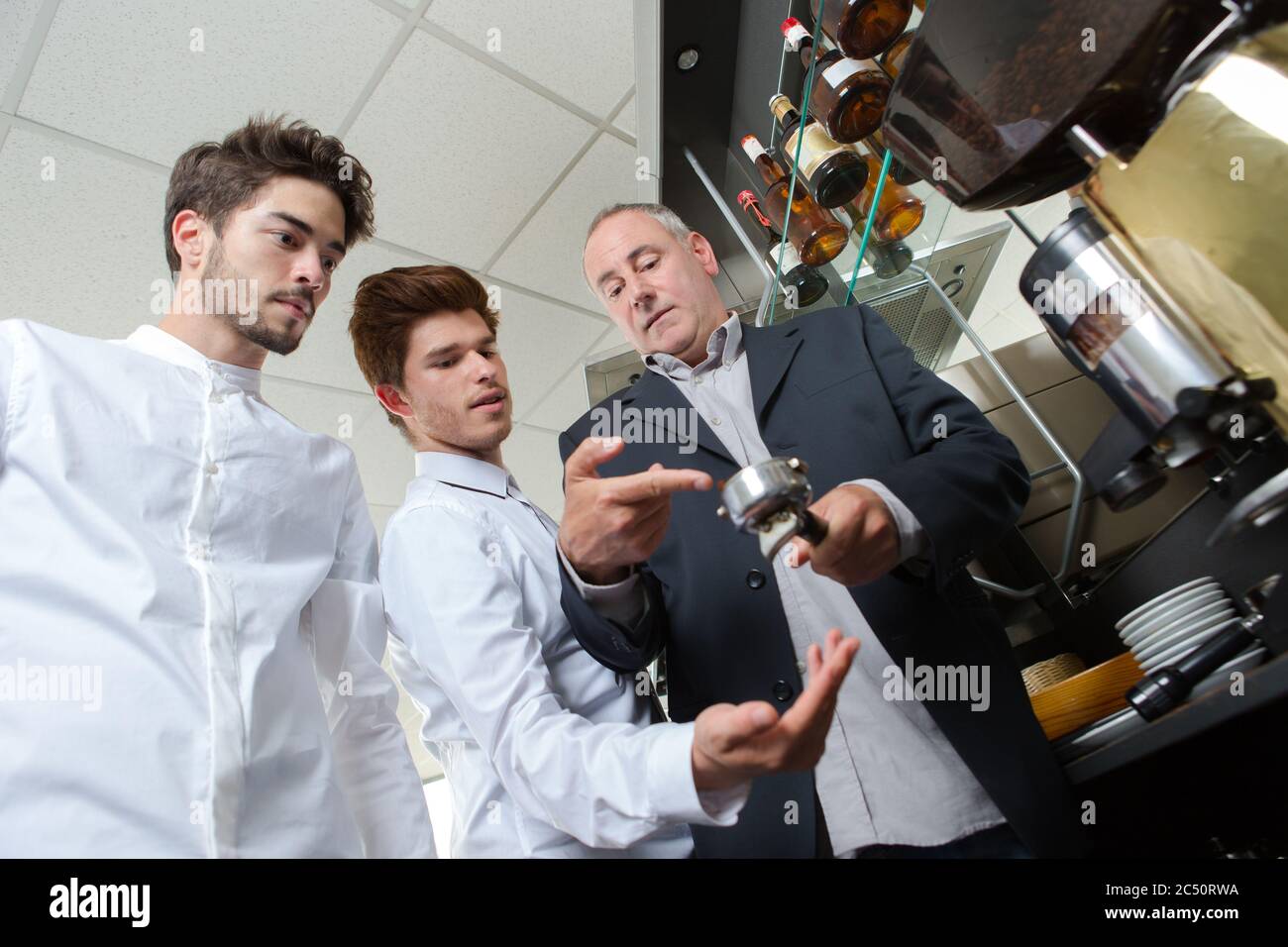 portrait of coffee training concept Stock Photo - Alamy