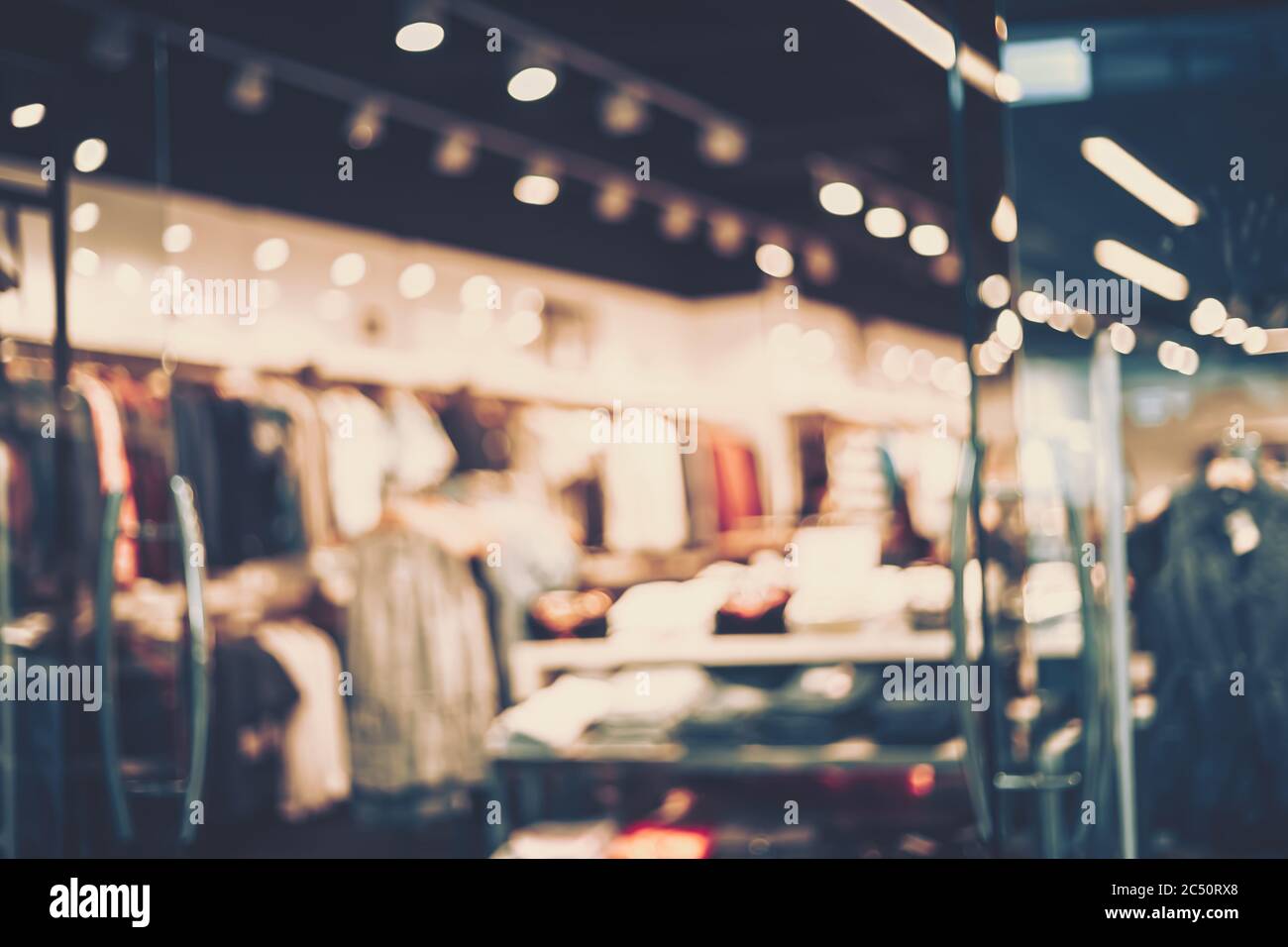 Abstract Shopping mall background with bokeh Stock Photo - Alamy