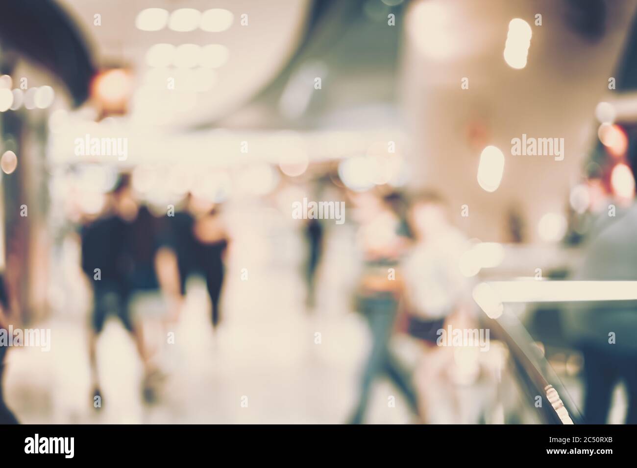 Abstract Shopping mall background with bokeh Stock Photo - Alamy