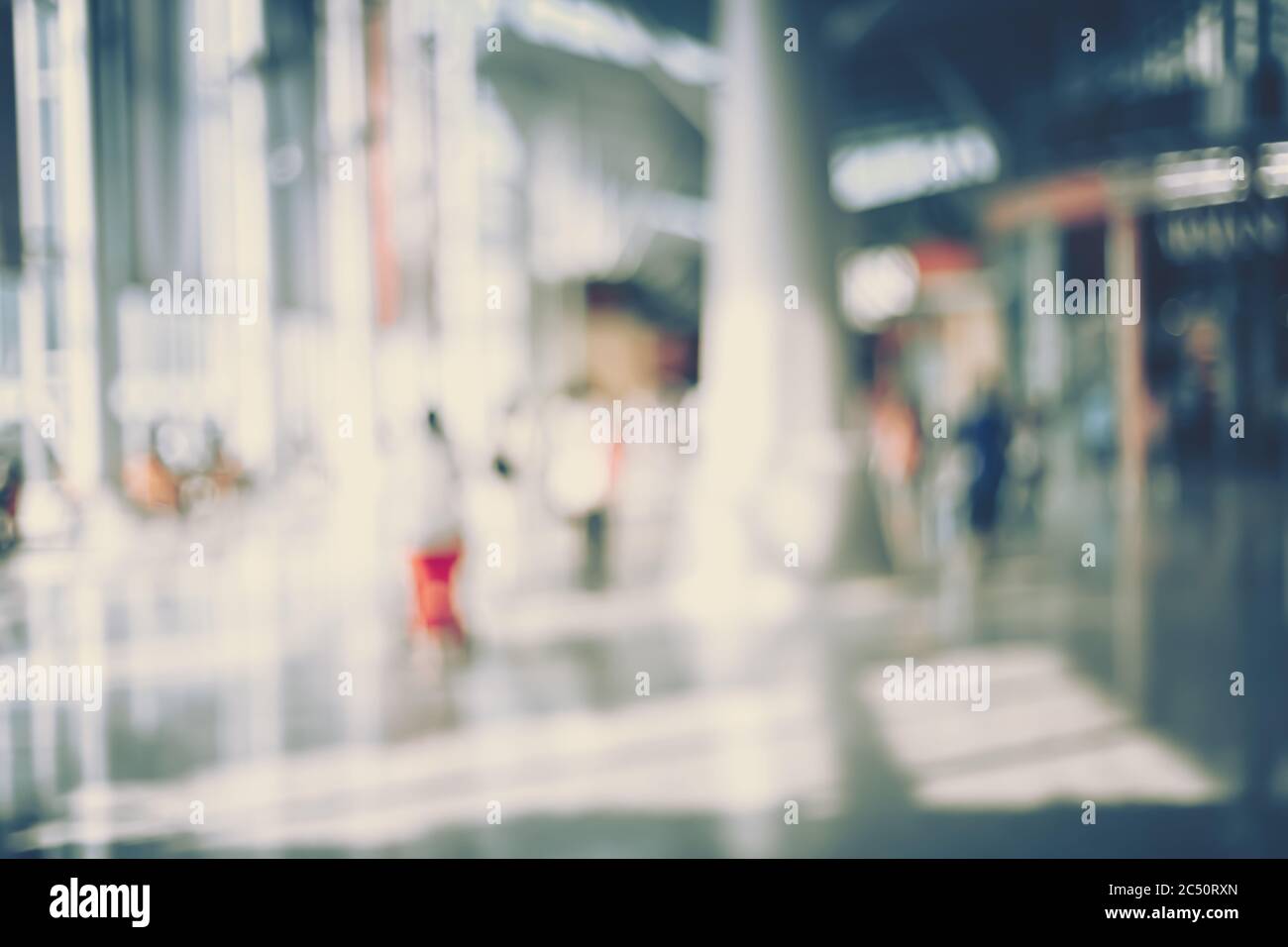 Abstract Shopping mall background with bokeh Stock Photo - Alamy