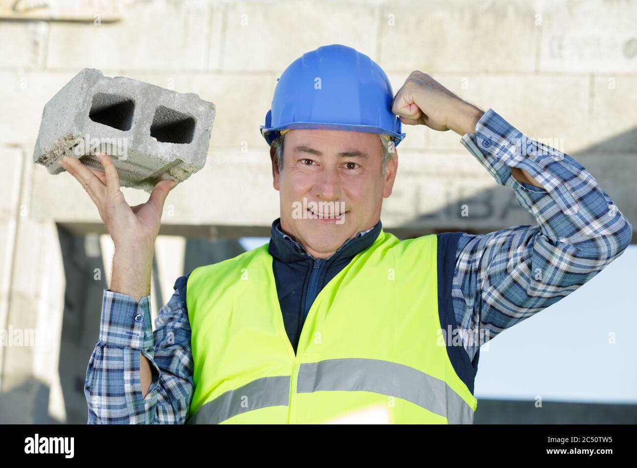 cement bricks for construction work Stock Photo - Alamy