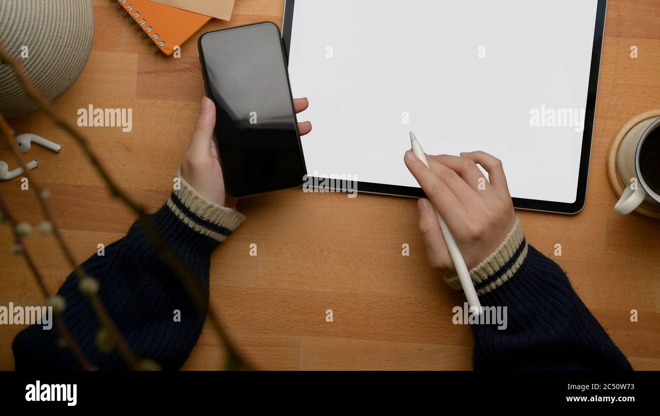 Overhead shot female left hi-res stock photography and images - Alamy