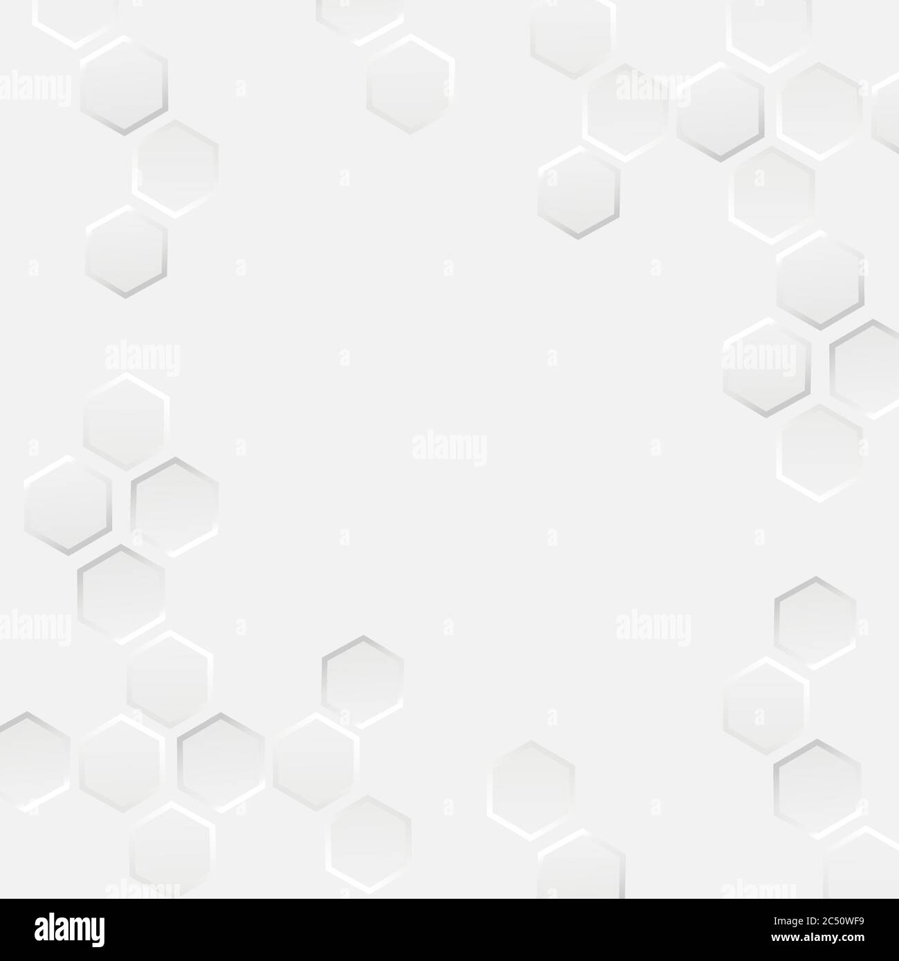 Abstract geometric or isometric tile honeycomb texture white and gray polygon or low poly vector ...
