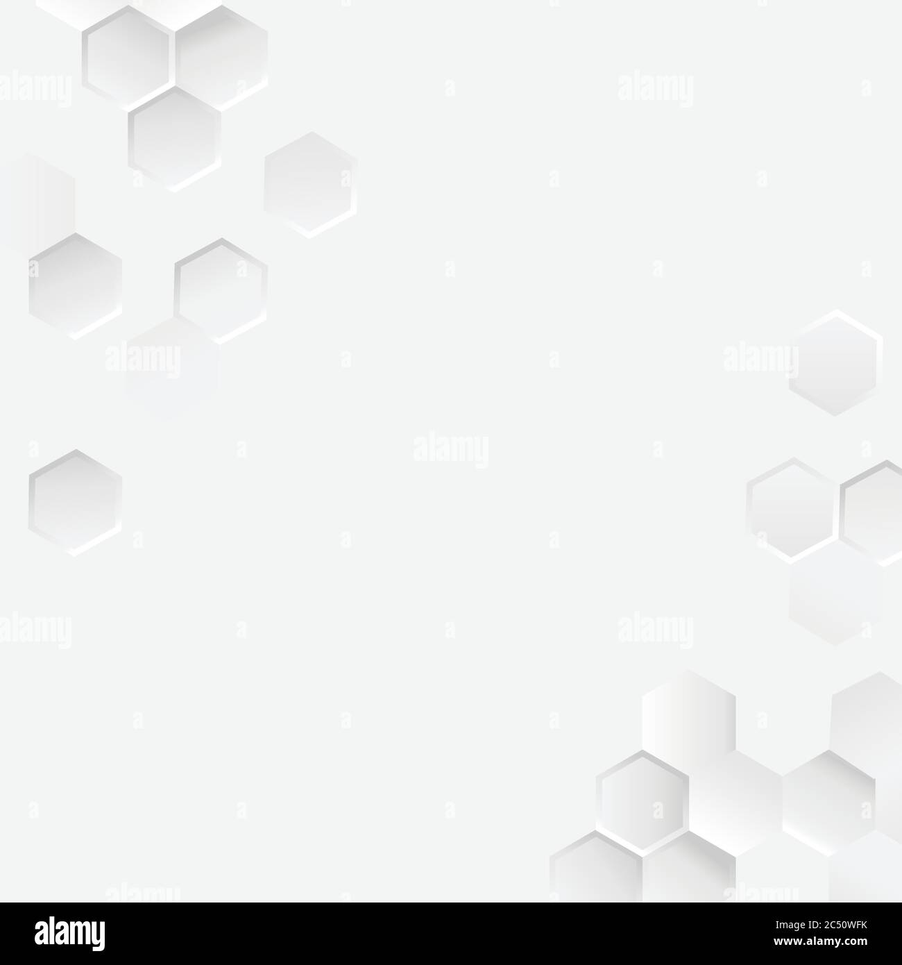 Abstract geometric or isometric tile honeycomb texture white and gray polygon or low poly vector ...