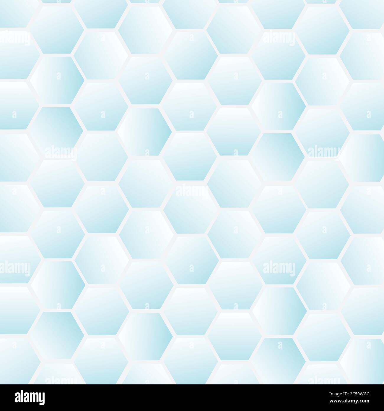 Abstract geometric or isometric tile honeycomb texture white and blue polygon or low poly vector ...