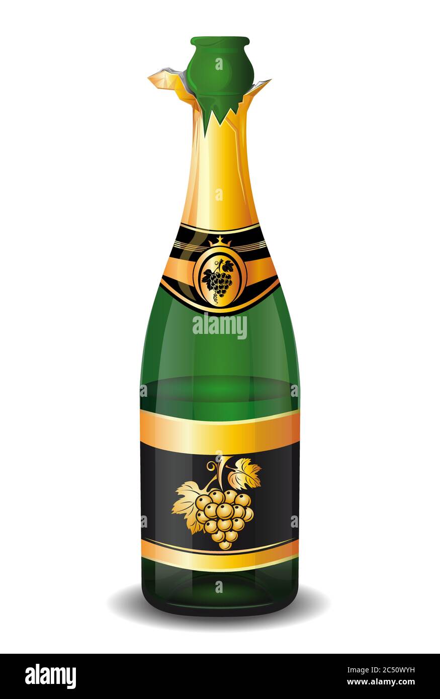 Gold Wine Label Stock Vector Images - Alamy