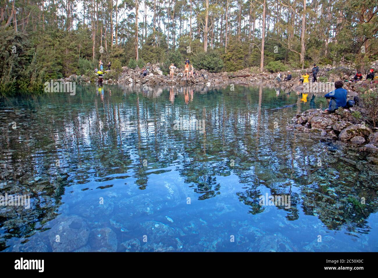 Disappearing Tarn on the slopes of Mt Wellington Stock Photo - Alamy