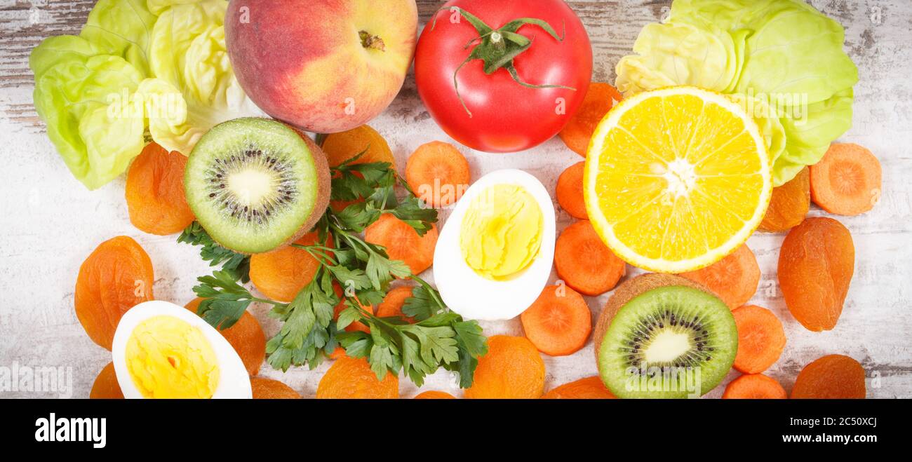 Products or ingredients as source vitamin A, dietary fiber and natural ...