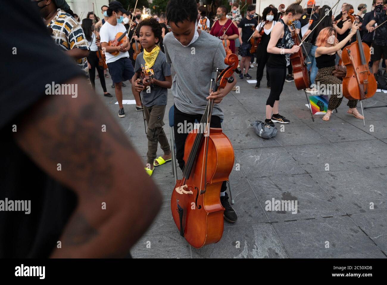 New York, New York, USA. 29th June, 2020. Brothers JULIEN, left and JON ...