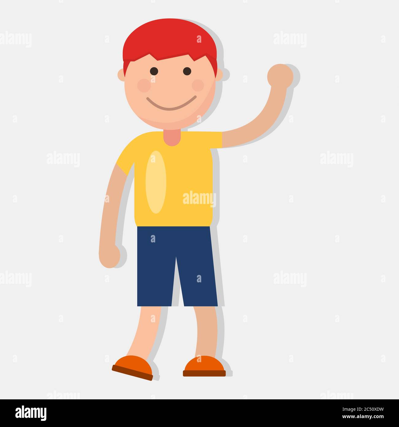 Men waving hand Stock Vector Images - Alamy