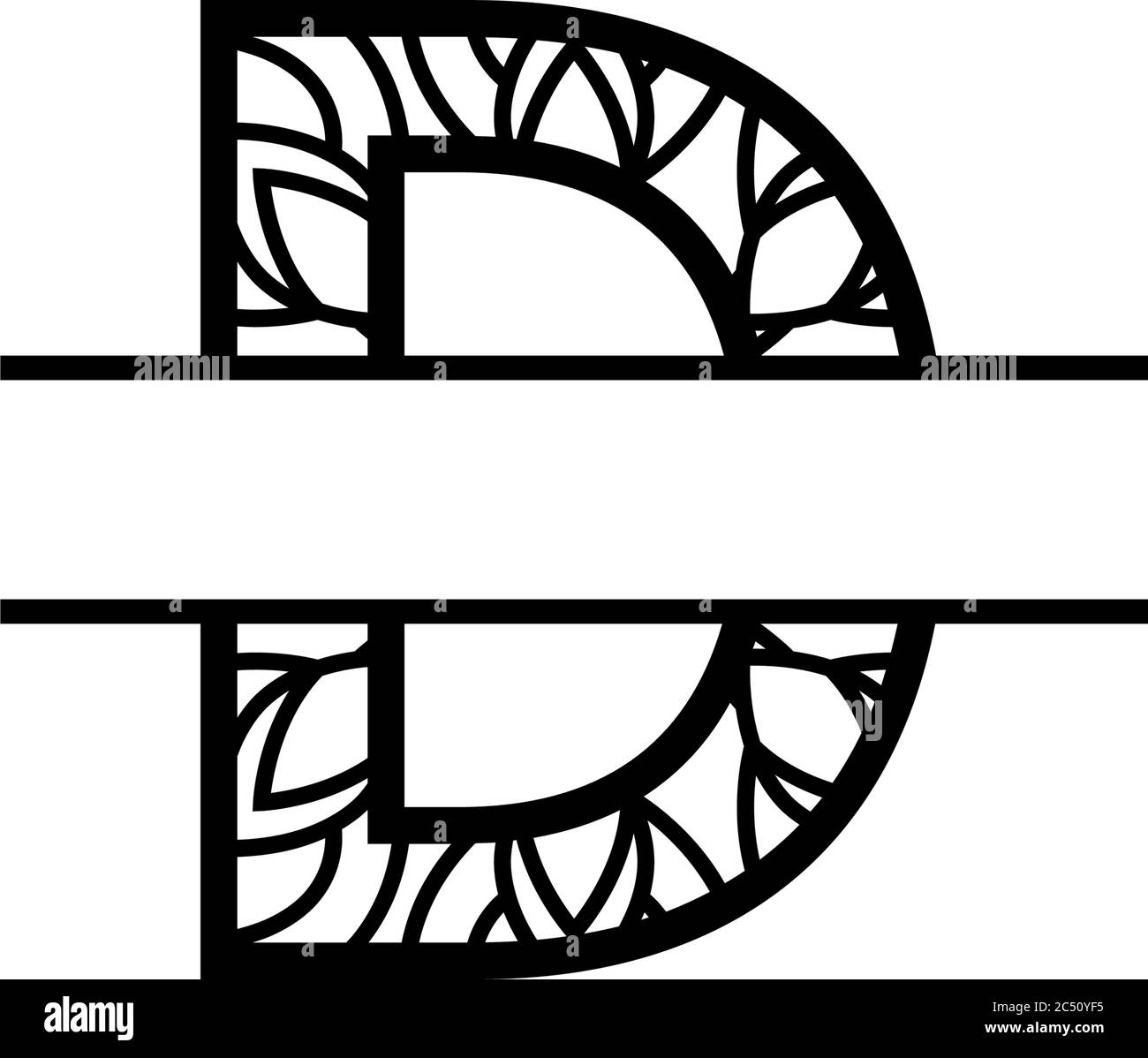 Split monogram letters hi-res stock photography and images - Alamy