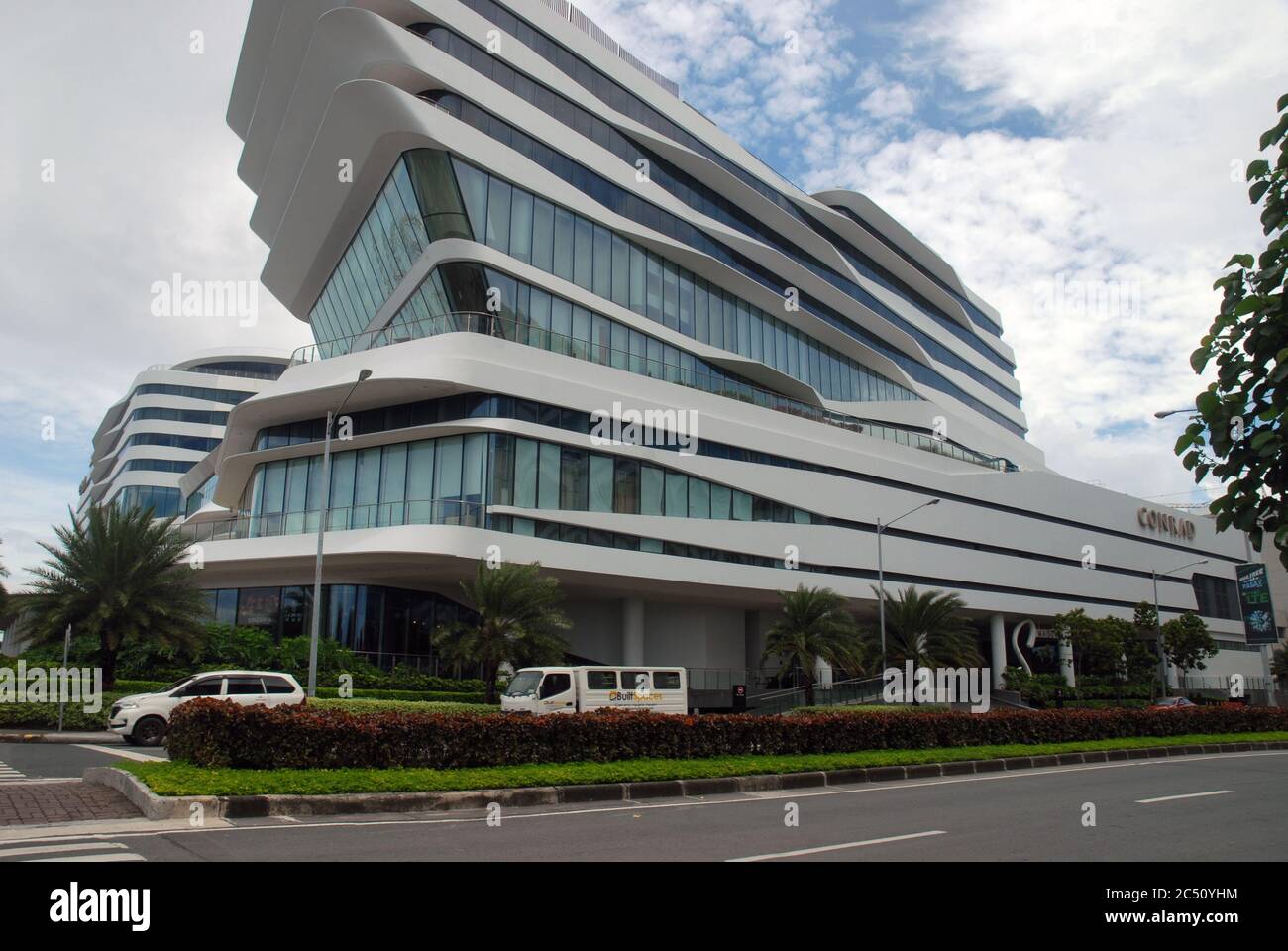 Conrad hotel, Seaside Boulevard, Pasay, Manila, Philippines Stock Photo - Alamy