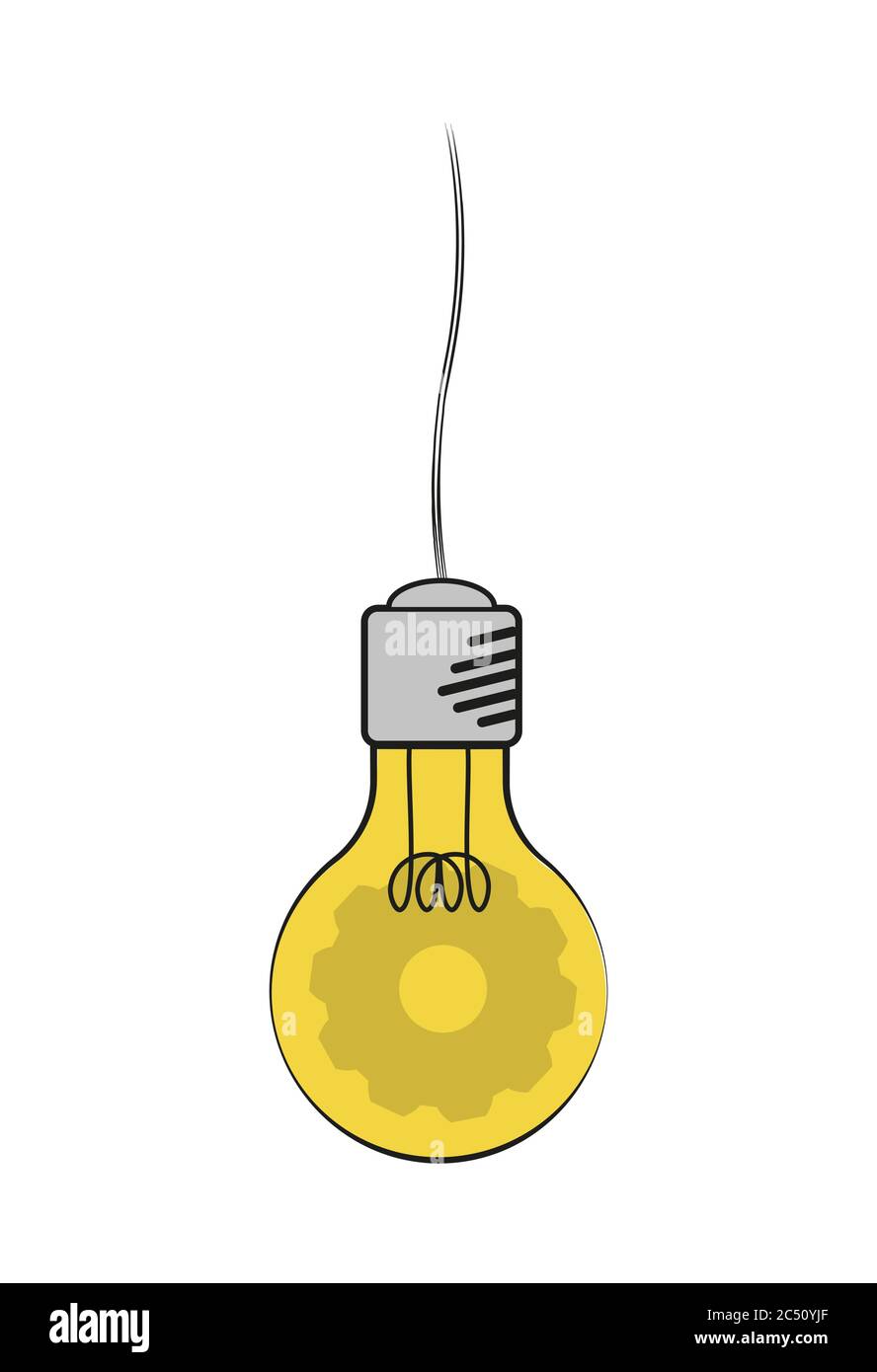 Light bulb energy cartoon Cut Out Stock Images & Pictures - Alamy