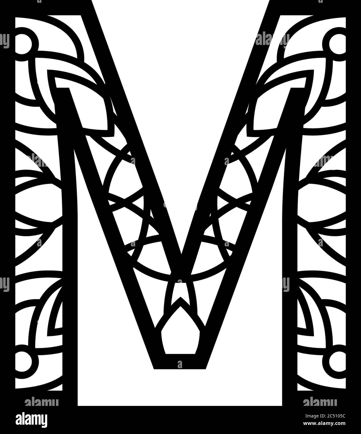 Capital Letter M Template