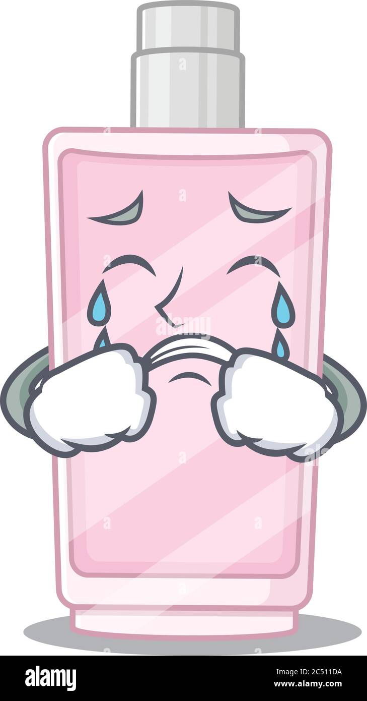 Caricature design style of perfume with a sad face Stock Vector Image ...
