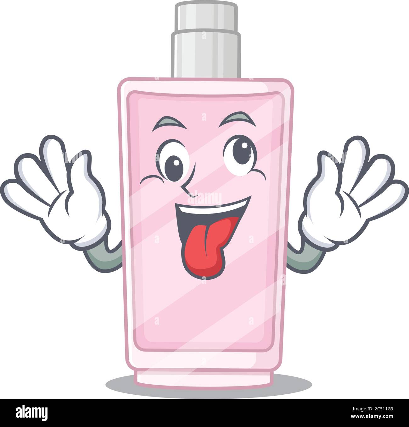 A mascot design of perfume having a funny crazy face Stock Vector Image ...
