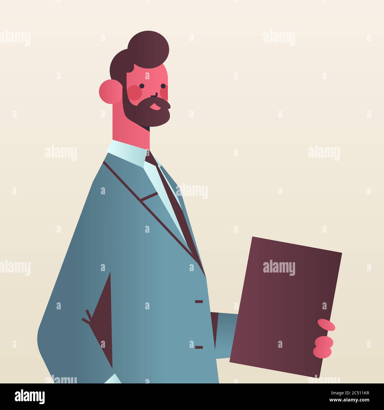 businessman holding folder business man office worker in formal wear ...