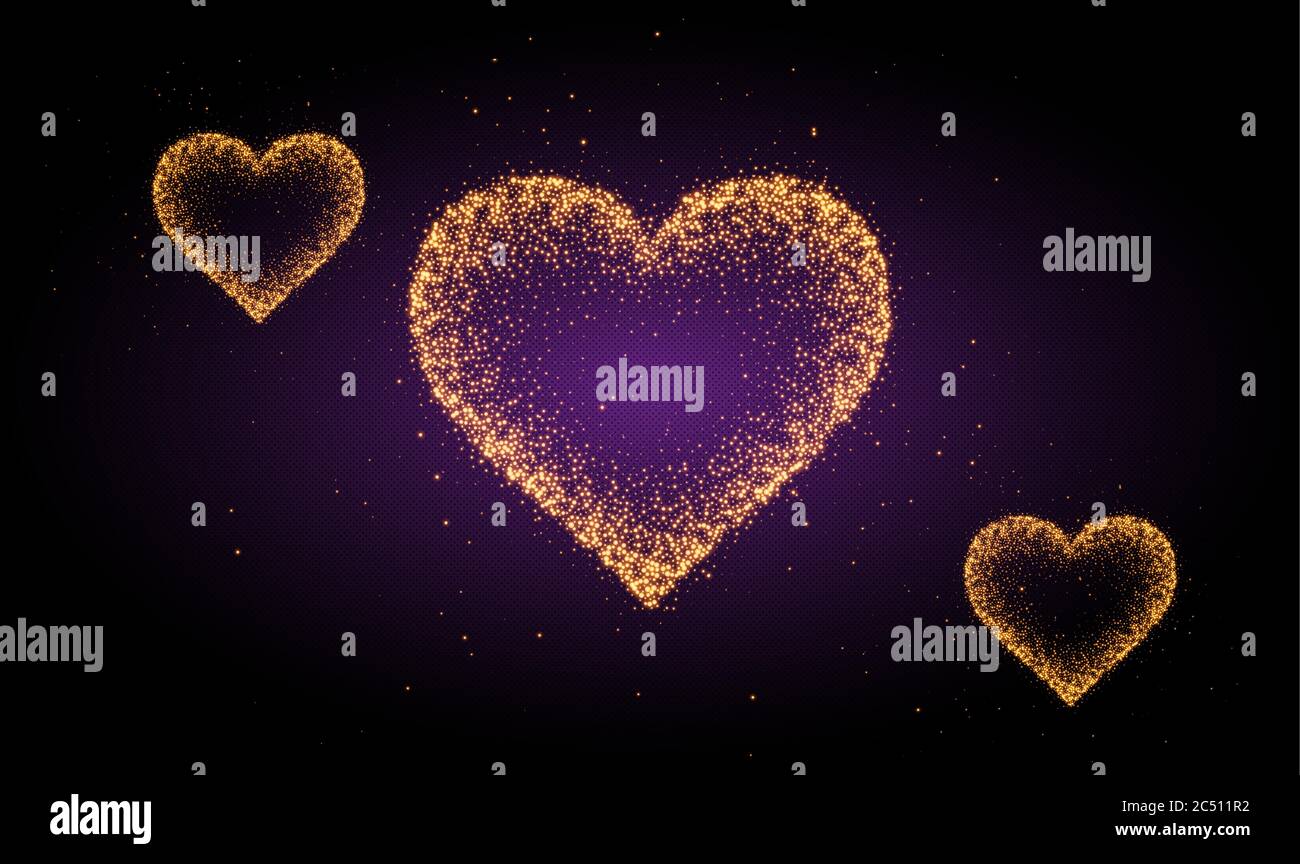 Gold heart christmas Stock Vector Images - Alamy