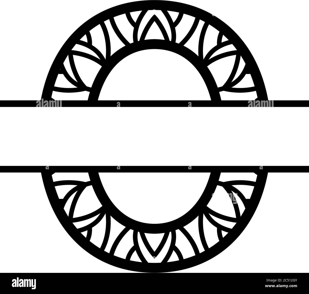 Split monogram letters Black and White Stock Photos & Images - Alamy