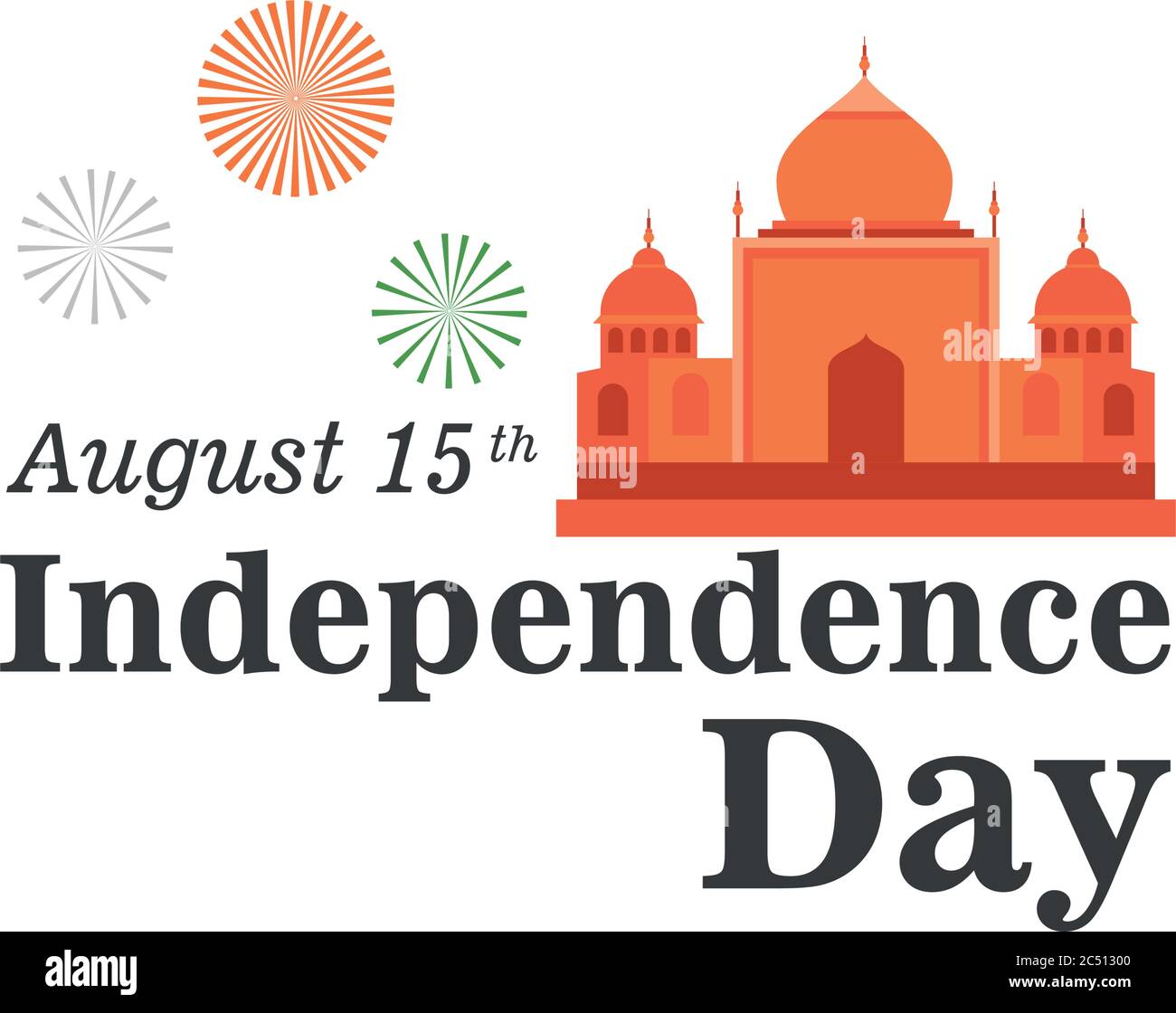 temple with fireworks detailed style icon design, happy india ...