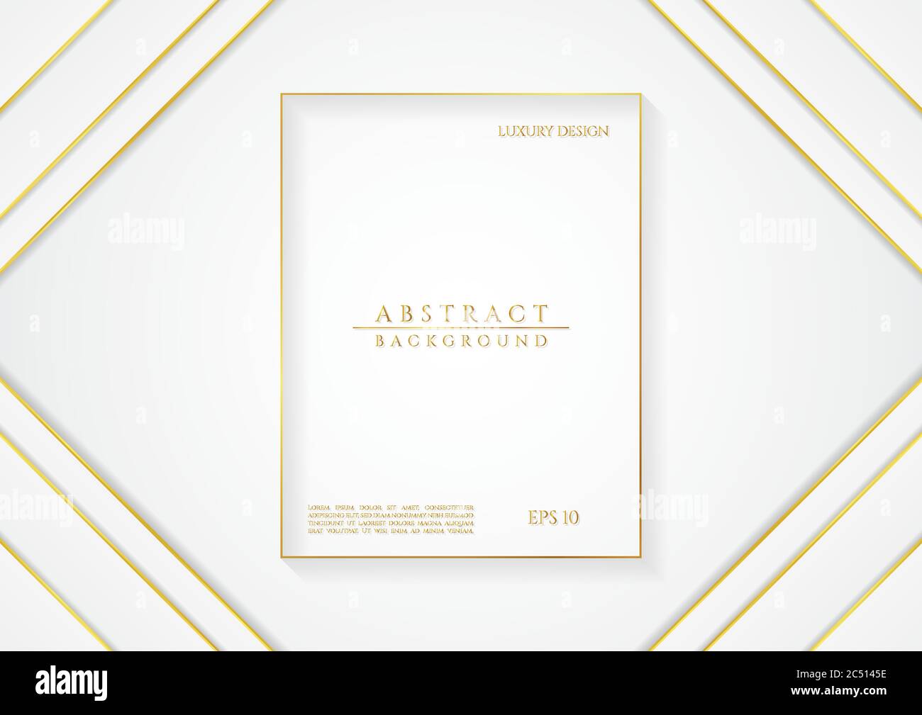 Luxury white abstract white background triangle overlap layer frame ...