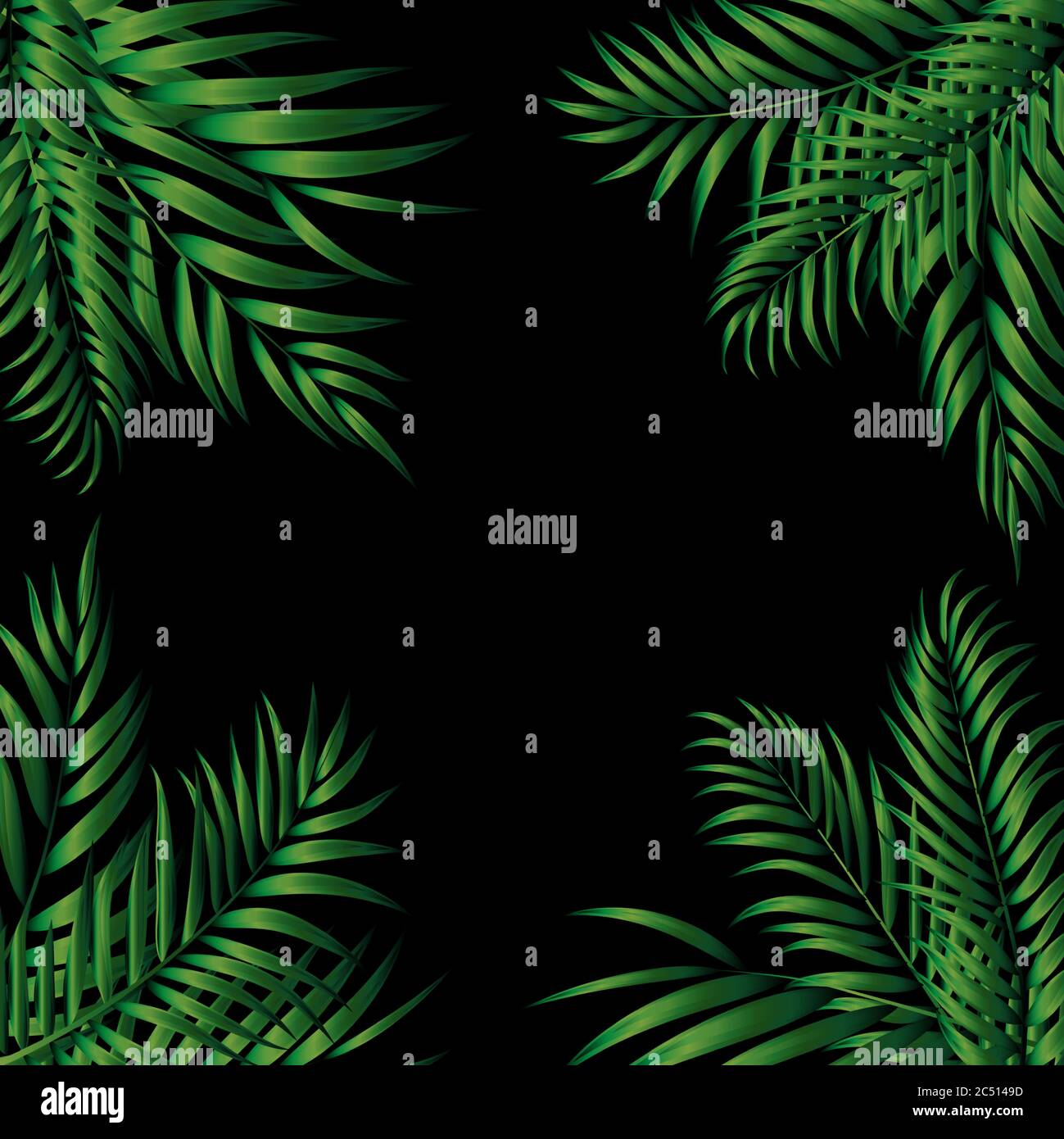 Tropical Natural Palm Background. Vector Illustration Stock Vector ...