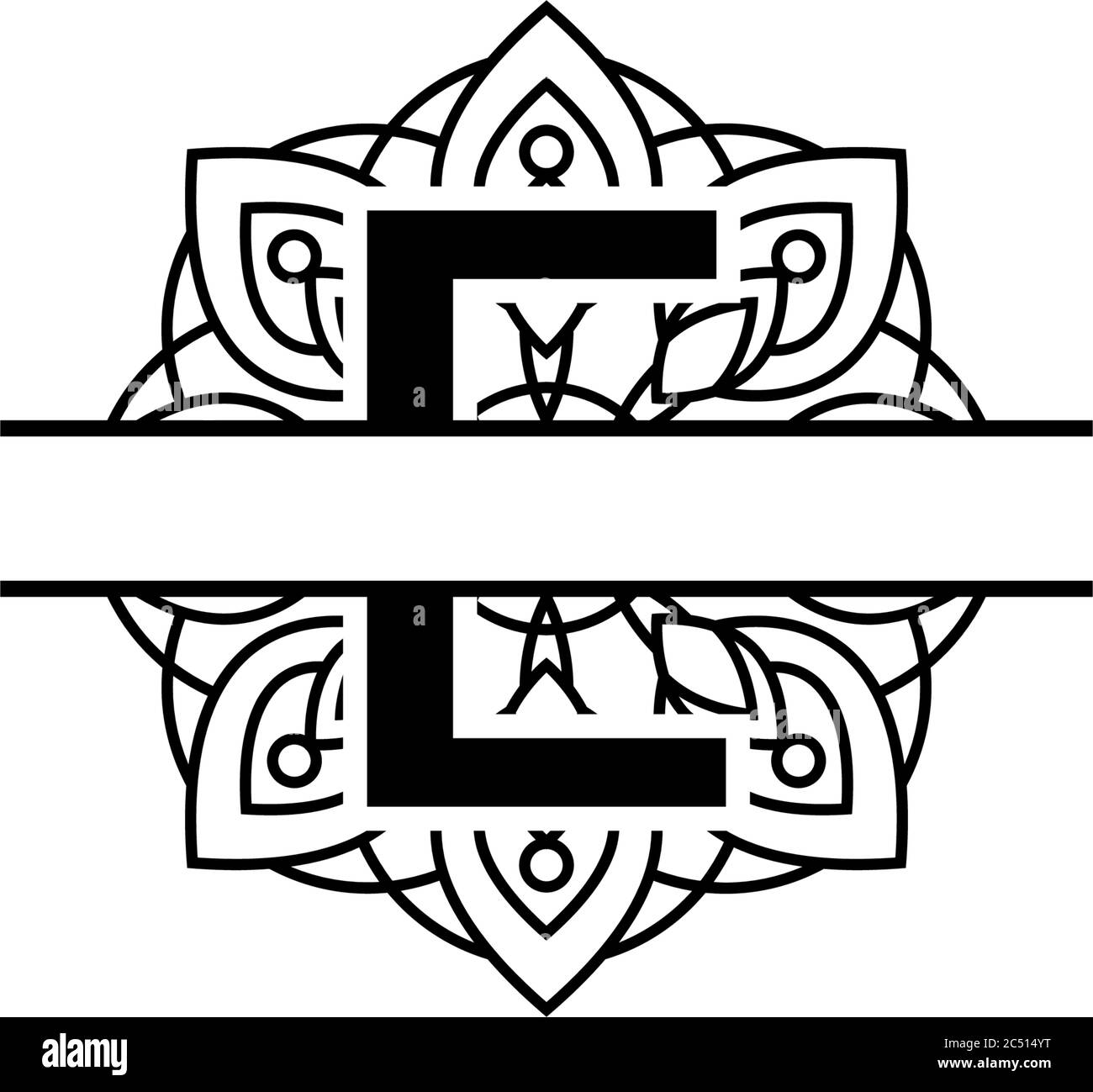 Letter e leaves Black and White Stock Photos & Images - Alamy