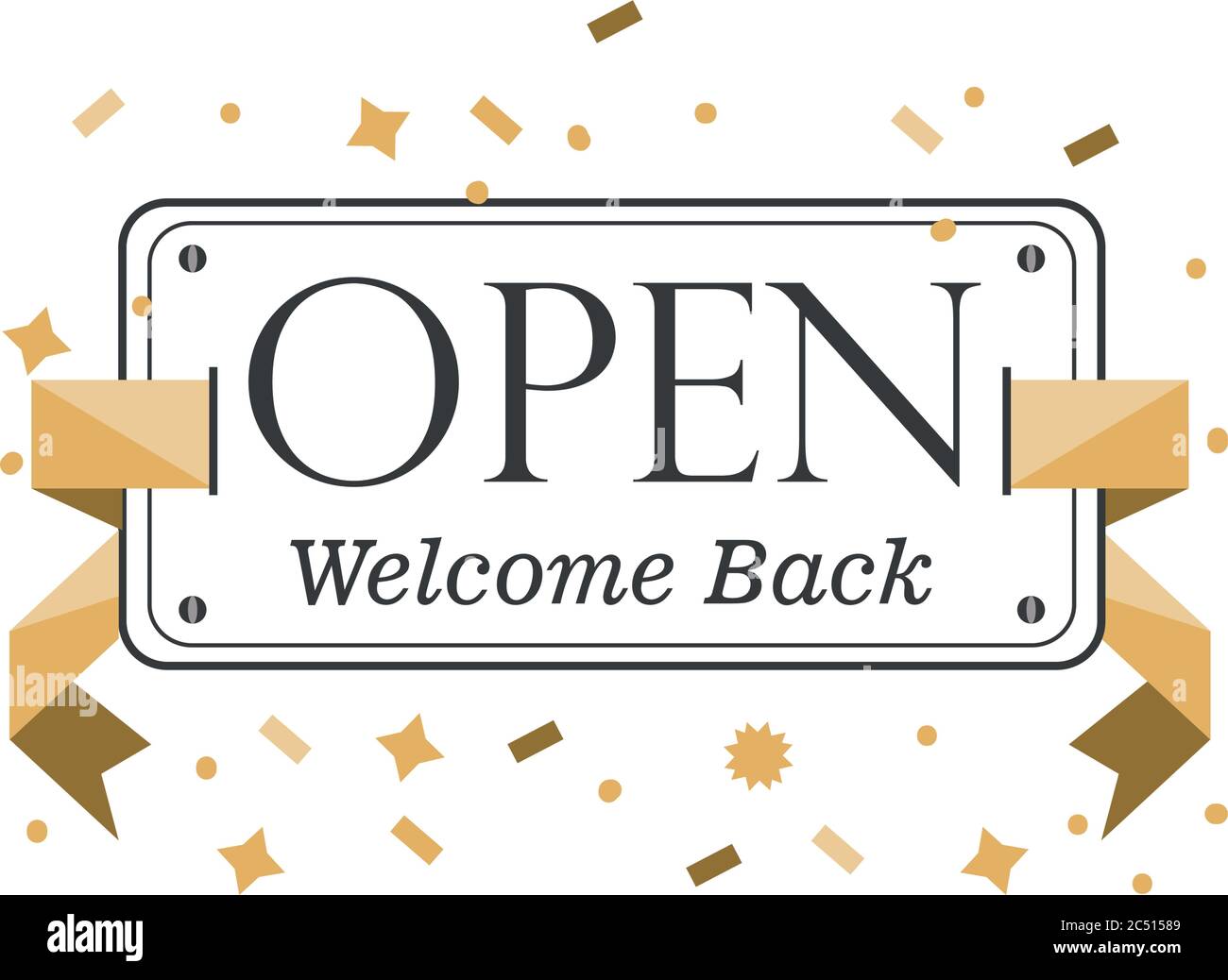 open welcome back detailed style icon design of Store shop supermarket ...