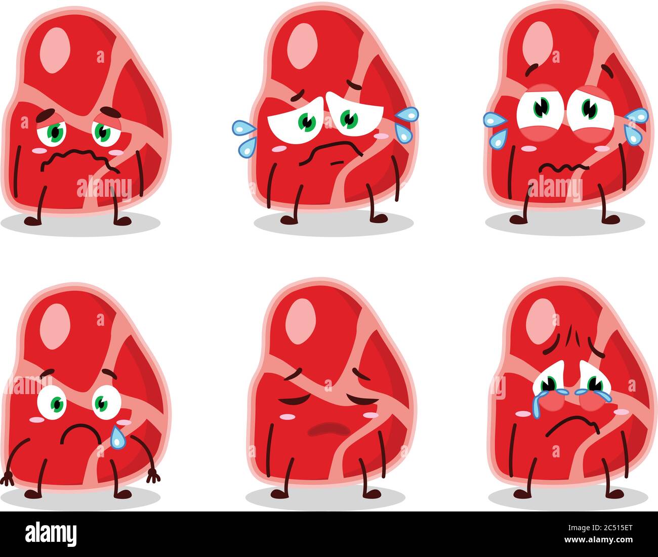 Sad cow cartoon Cut Out Stock Images & Pictures - Alamy