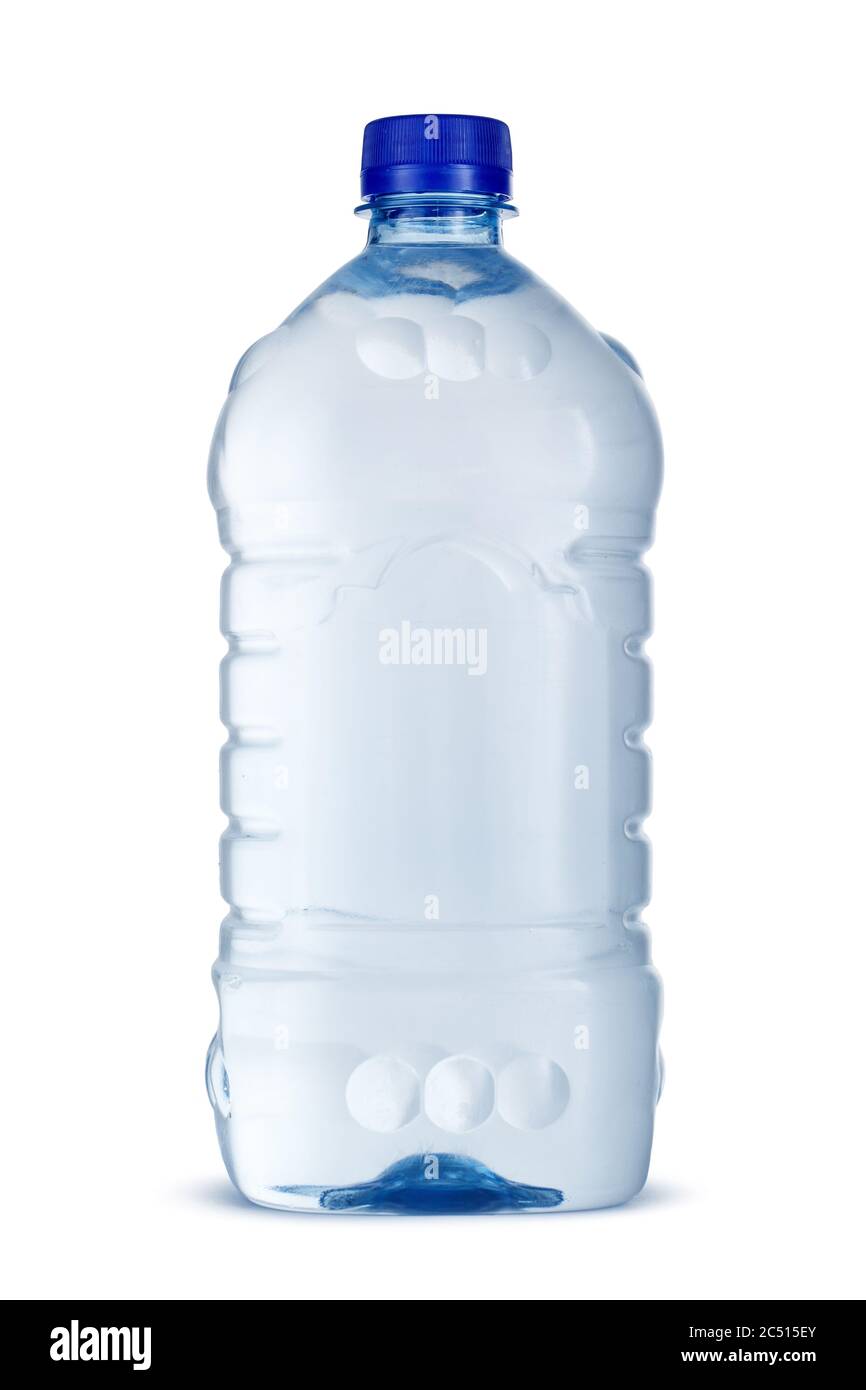 Small bottle of mineral water in plastic isolated on white Stock Photo ...