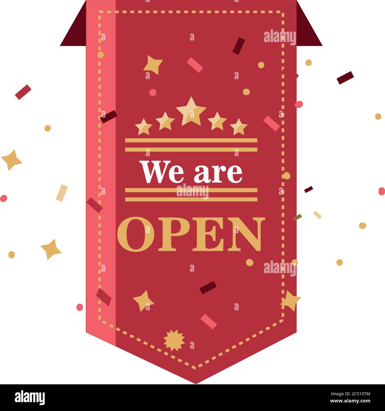 we are open detailed style icon design of Store shop supermarket and ...