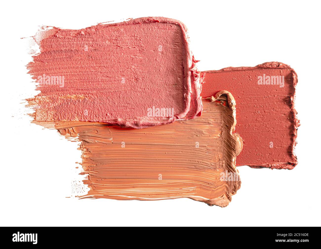 Set of lipstick stain swatches on white background Stock Photo - Alamy
