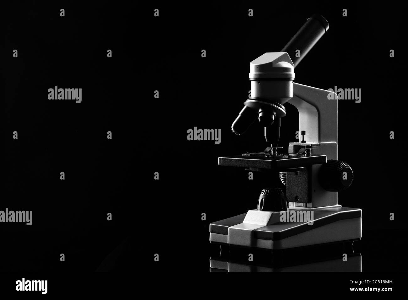 Microscope black symbol hi-res stock photography and images - Alamy