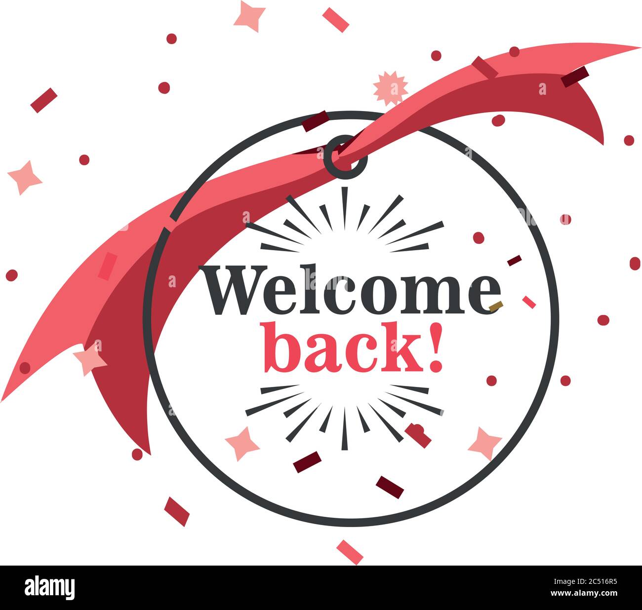 welcome back detailed style icon design of Store shop supermarket and ...