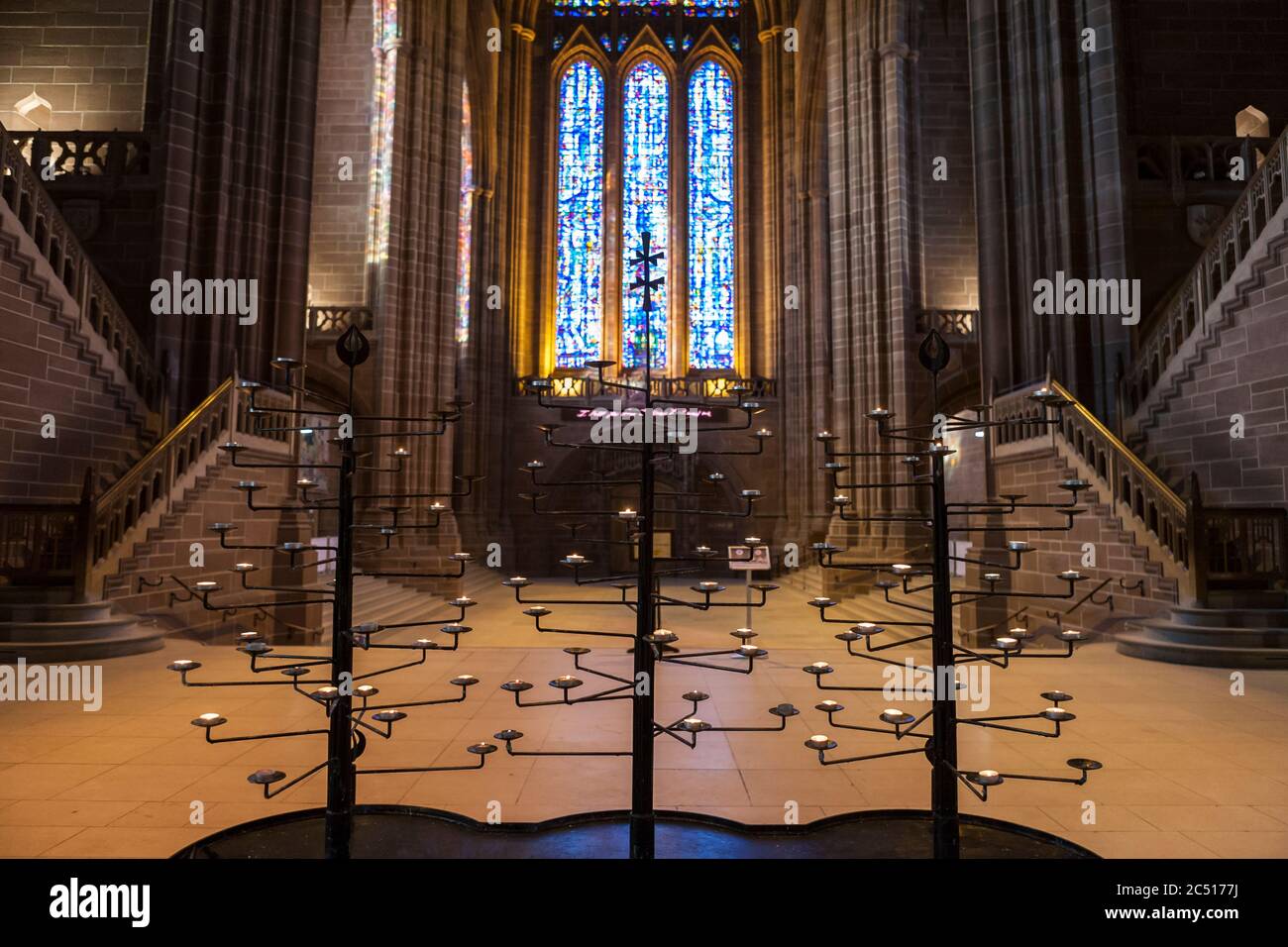 The Nave, known as the Well, Liverpool Cathedral, the largest cathedral ...