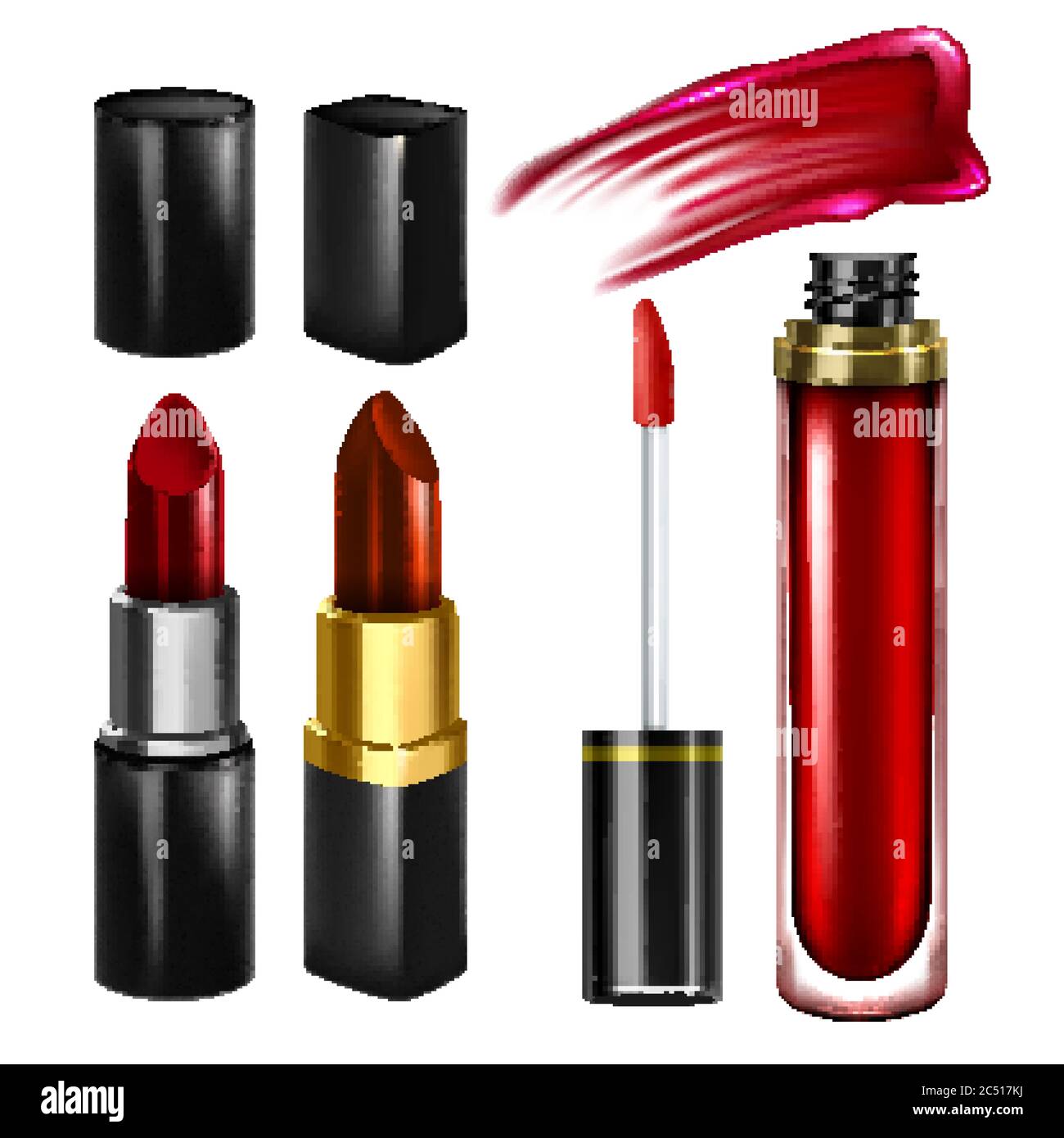 Lip stick gloss Stock Vector Images - Alamy