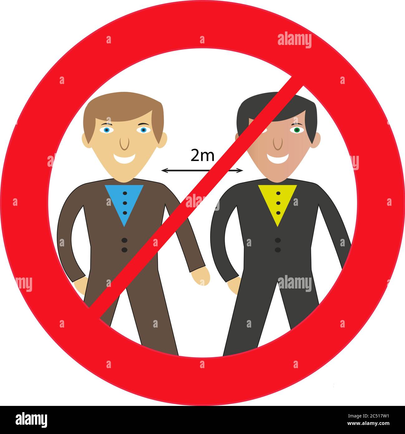 Protection against coronavirus Covid-19. Icon with red forbidden sign ...